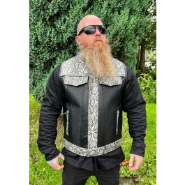 PYTHON COBRA LEATHER CUT OFF